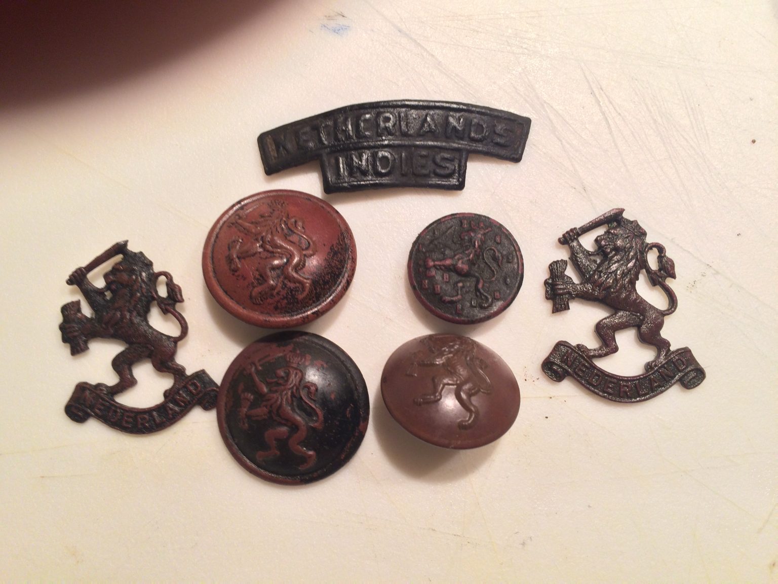 Dutch and Australian Artefacts found at Camp Columbia - Camp Columbia